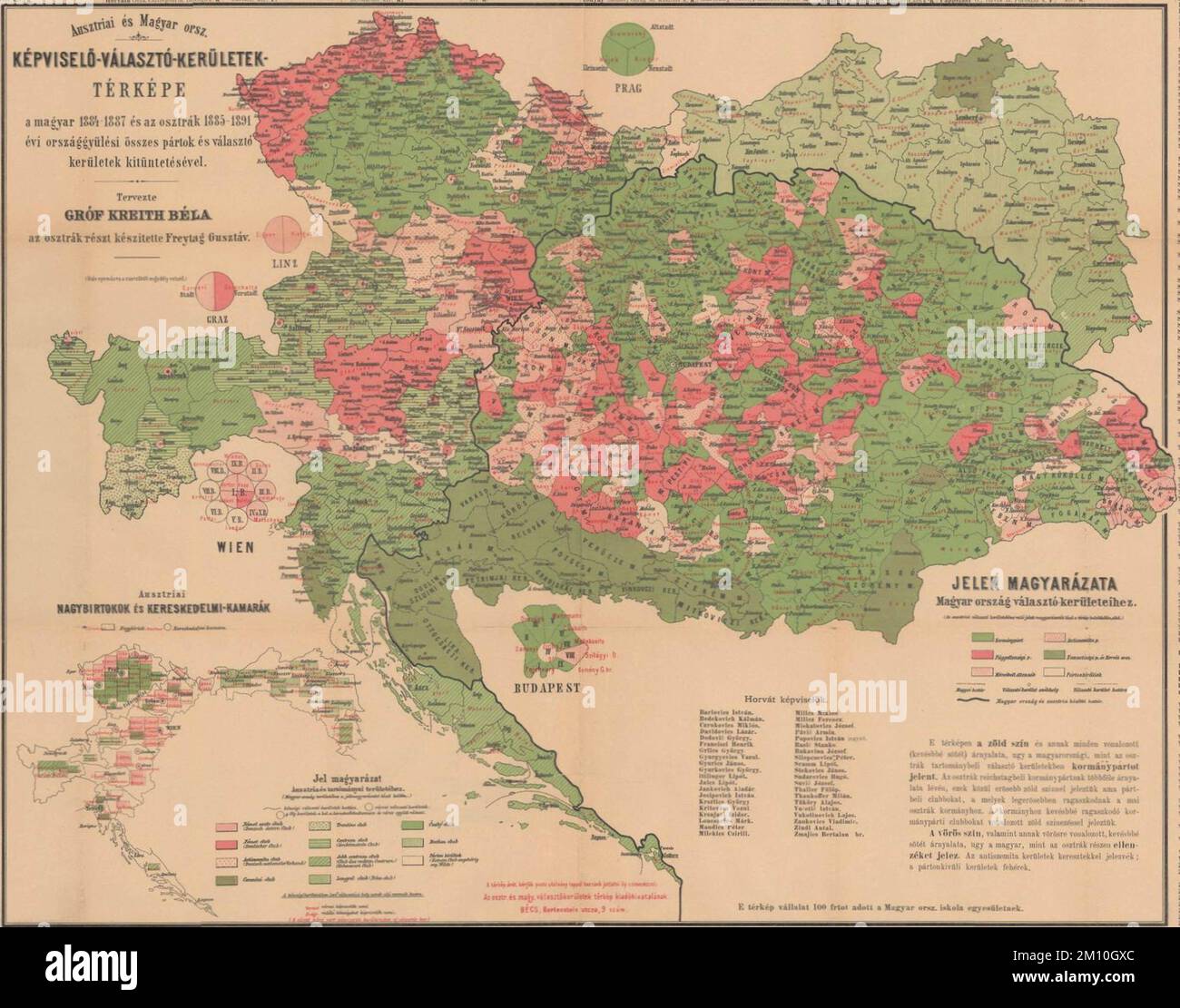 Austria map historic hi-res stock photography and images - Alamy