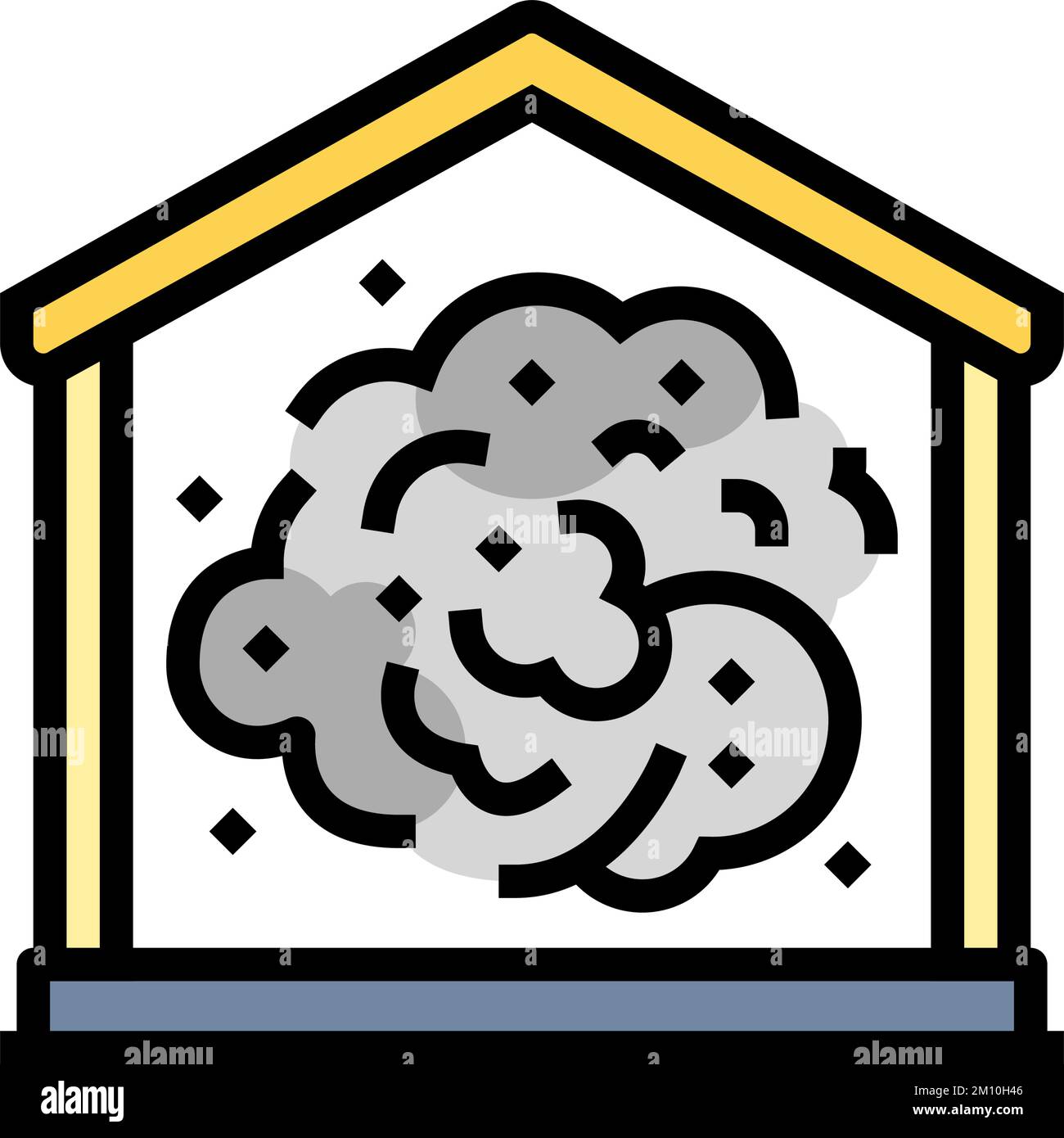 dust home color icon vector illustration Stock Vector Image & Art - Alamy