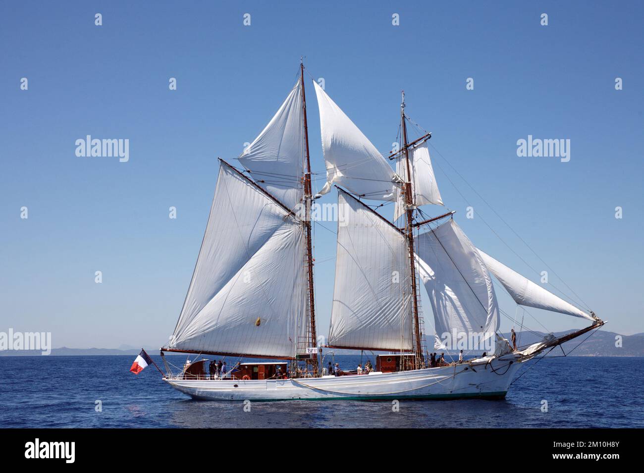 French topsail schooner Belle Poule, 2007 Stock Photo - Alamy