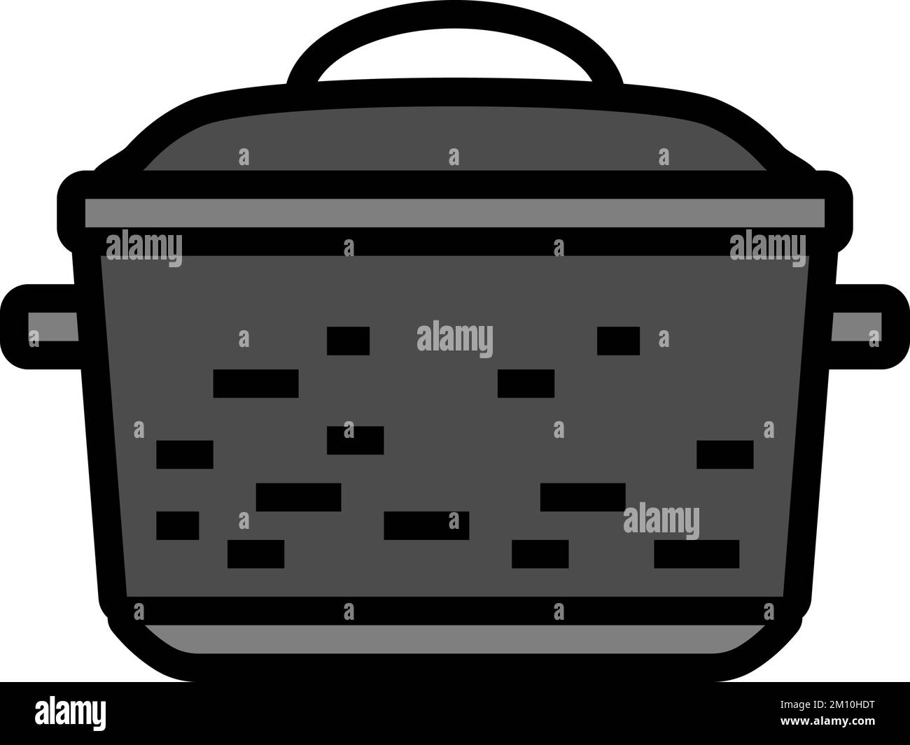 iron pot cooking color icon vector illustration Stock Vector Image ...