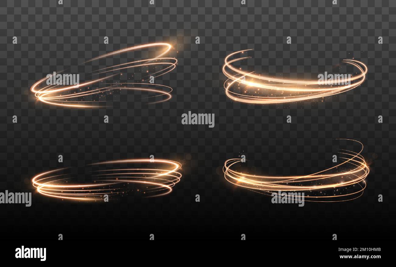 Glowing fire circles Stock Vector Images - Alamy