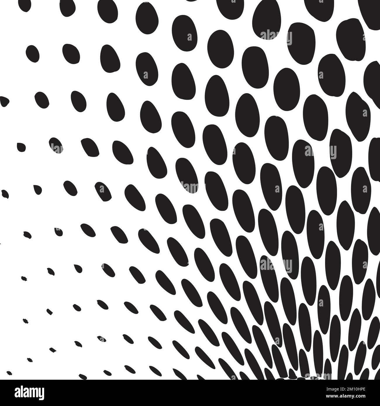 Black and white dots pop art background. Whimsical wavy spotted texture ... Black and white dots pop art background. Whimsical wavy spotted texture ...