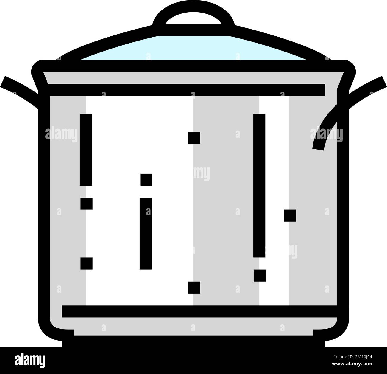 silver pot cooking color icon vector illustration Stock Vector Image ...