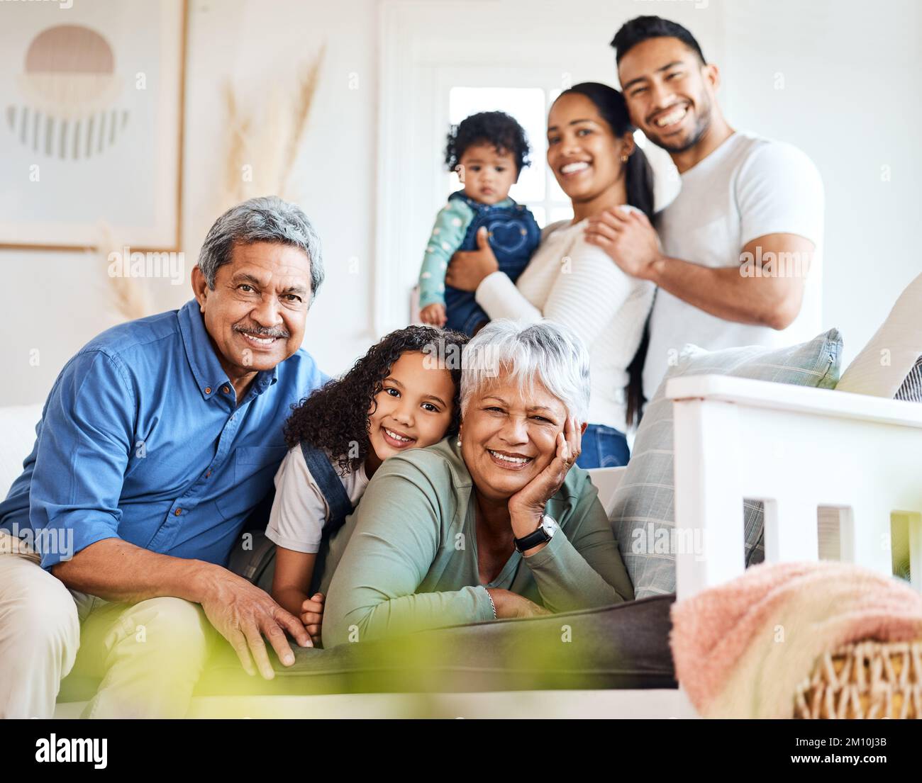 Family is all that matters. a family spending time together at home ...