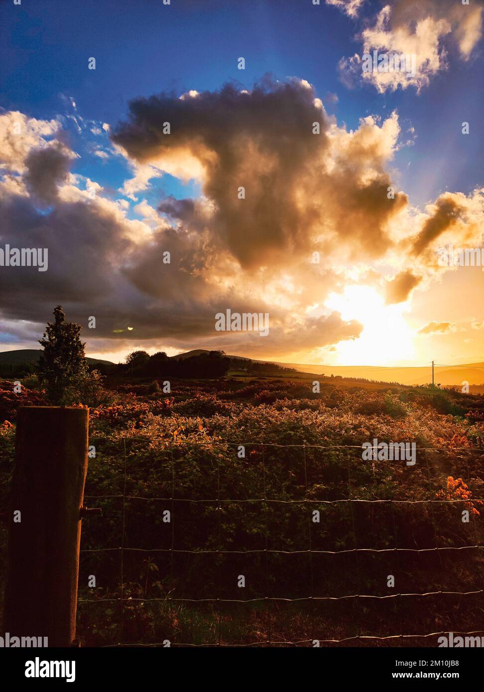 Sunset in Wicklow, Republic of Ireland Stock Photo - Alamy