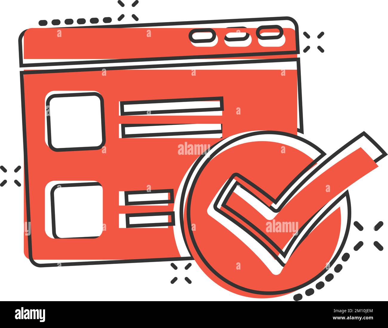 To do list icon in comic style. Document checklist cartoon vector ...