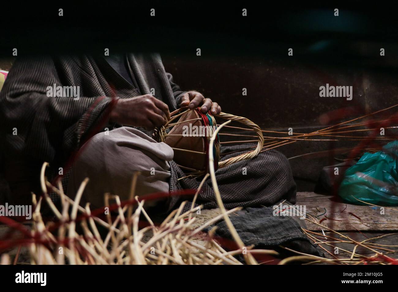 December 9, 2022, Budgam, Jammu and Kashmir, India: A Kashmiri artisan ...