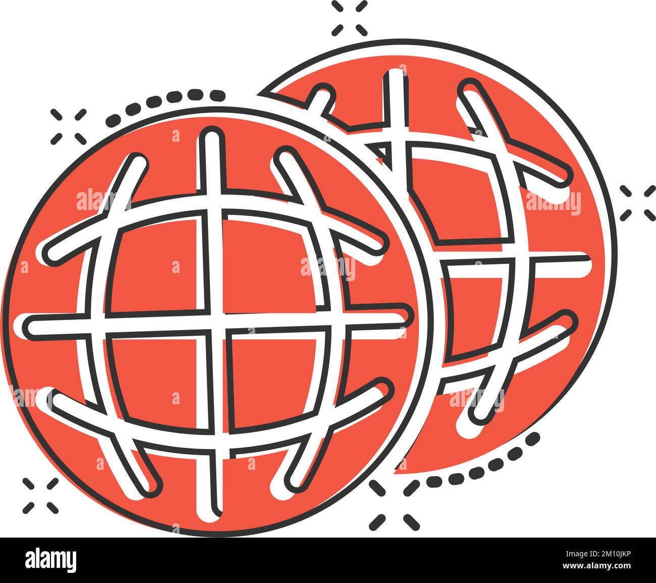 Earth planet icon in comic style. Globe geographic cartoon vector ...
