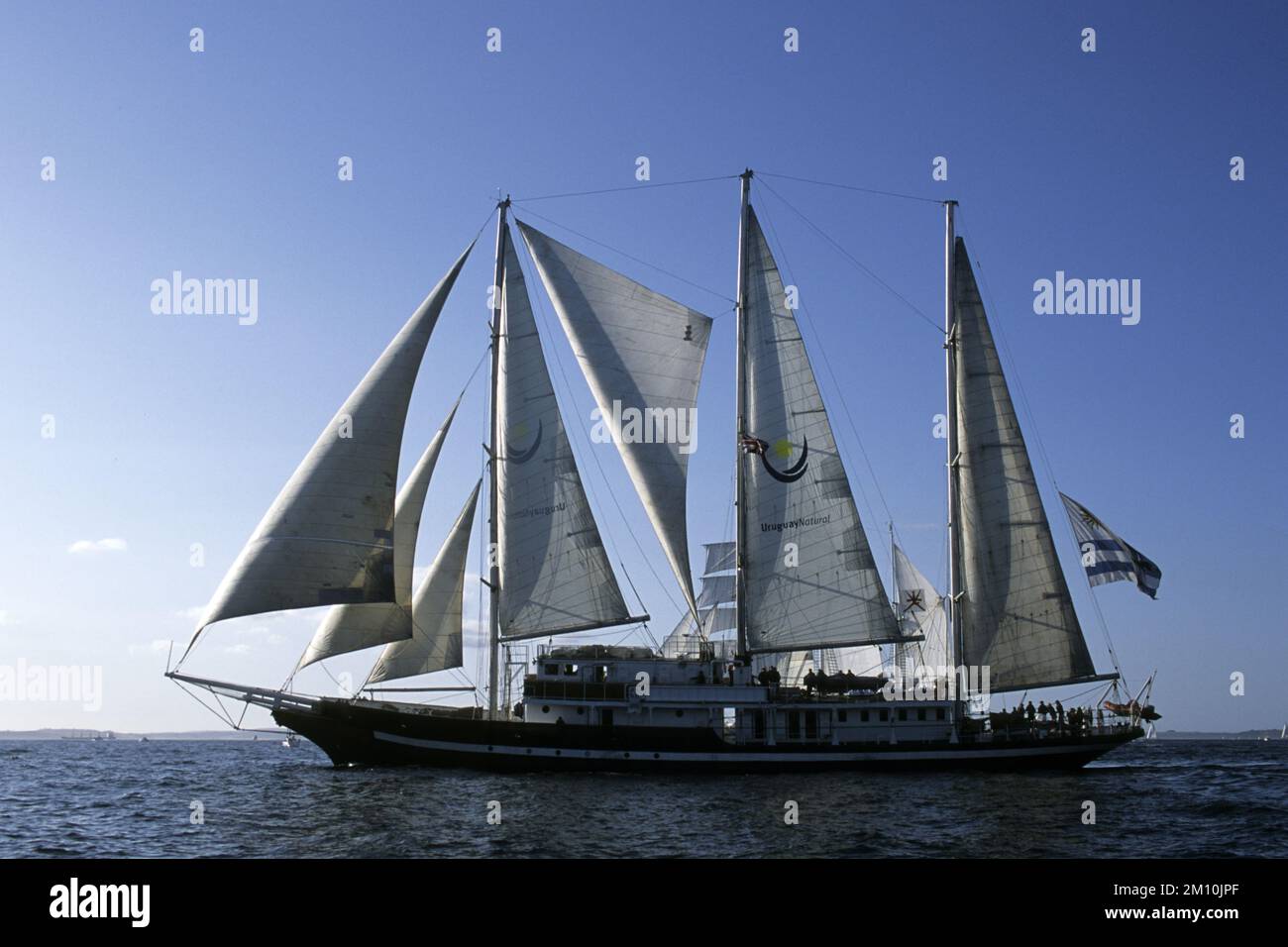 Uruguayan schooner Capitan Miranda under full sail Stock Photo - Alamy