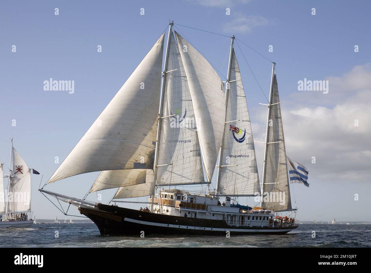 Uruguayan schooner Capitan Miranda under full sail Stock Photo - Alamy