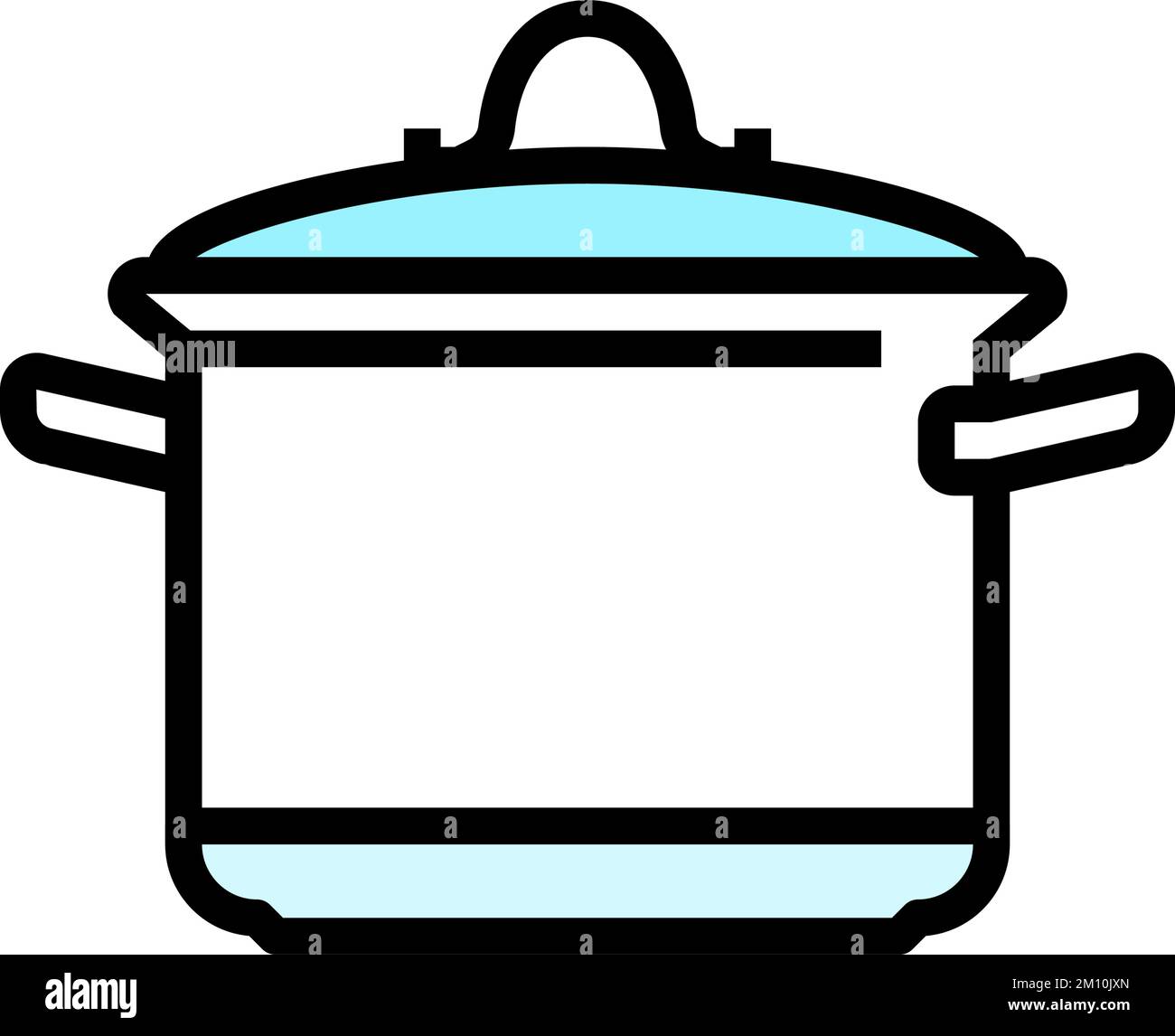 cook pot cooking color icon vector illustration Stock Vector Image ...