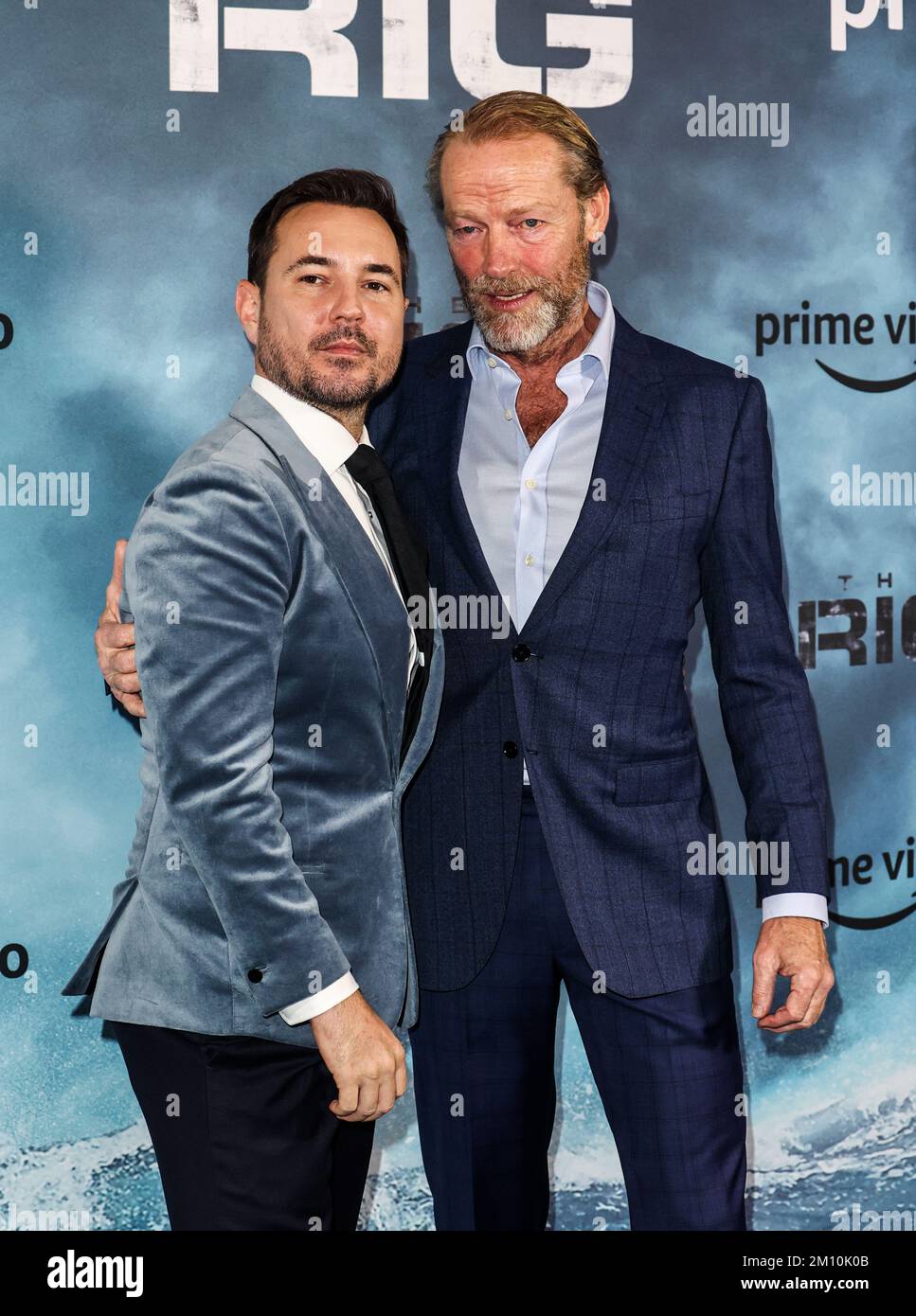 London, UK. 08th Dec, 2022. Martin Compston and Iain Glen attend the ...