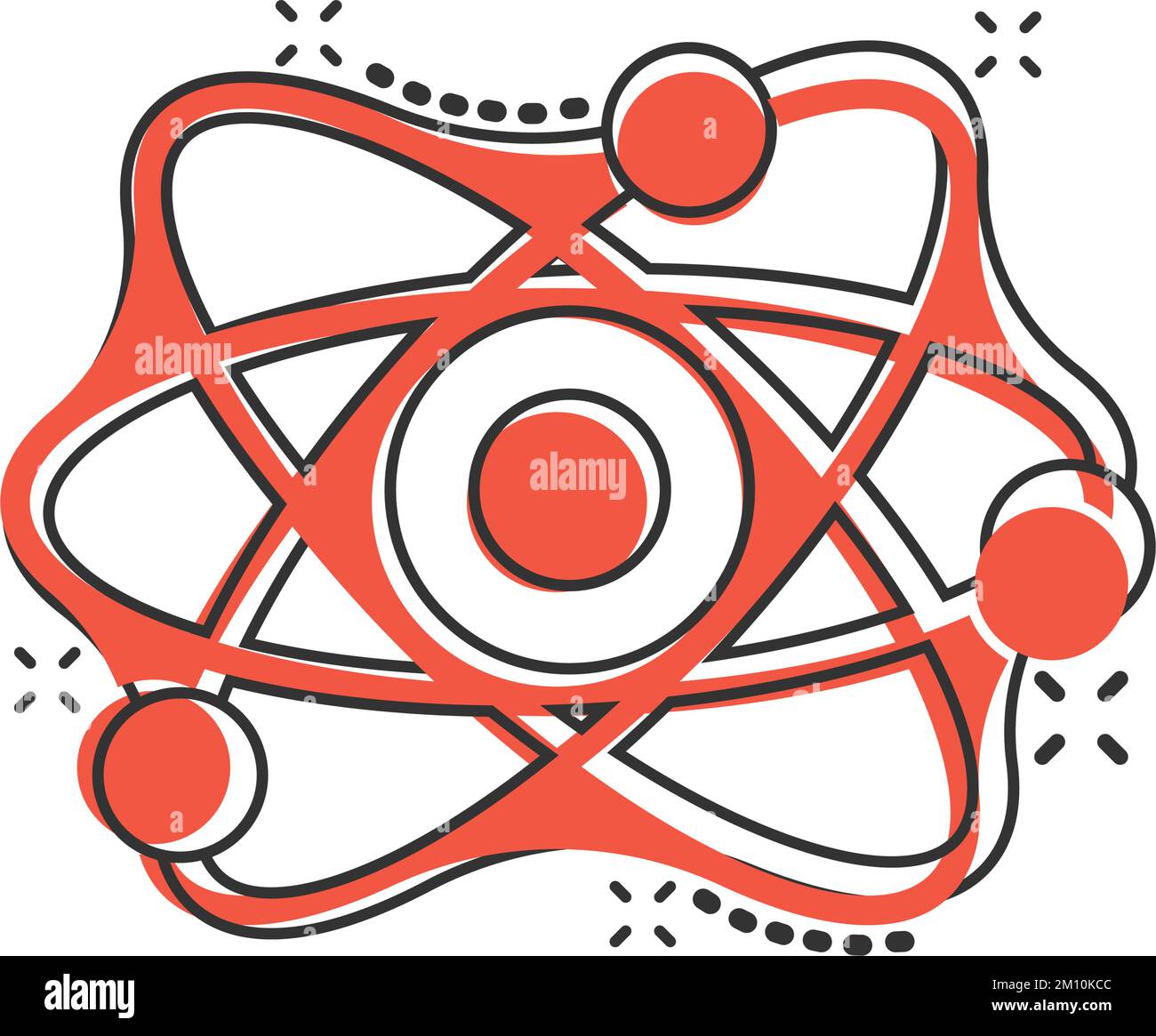 Science icon in comic style. Dna cell cartoon vector illustration on ...