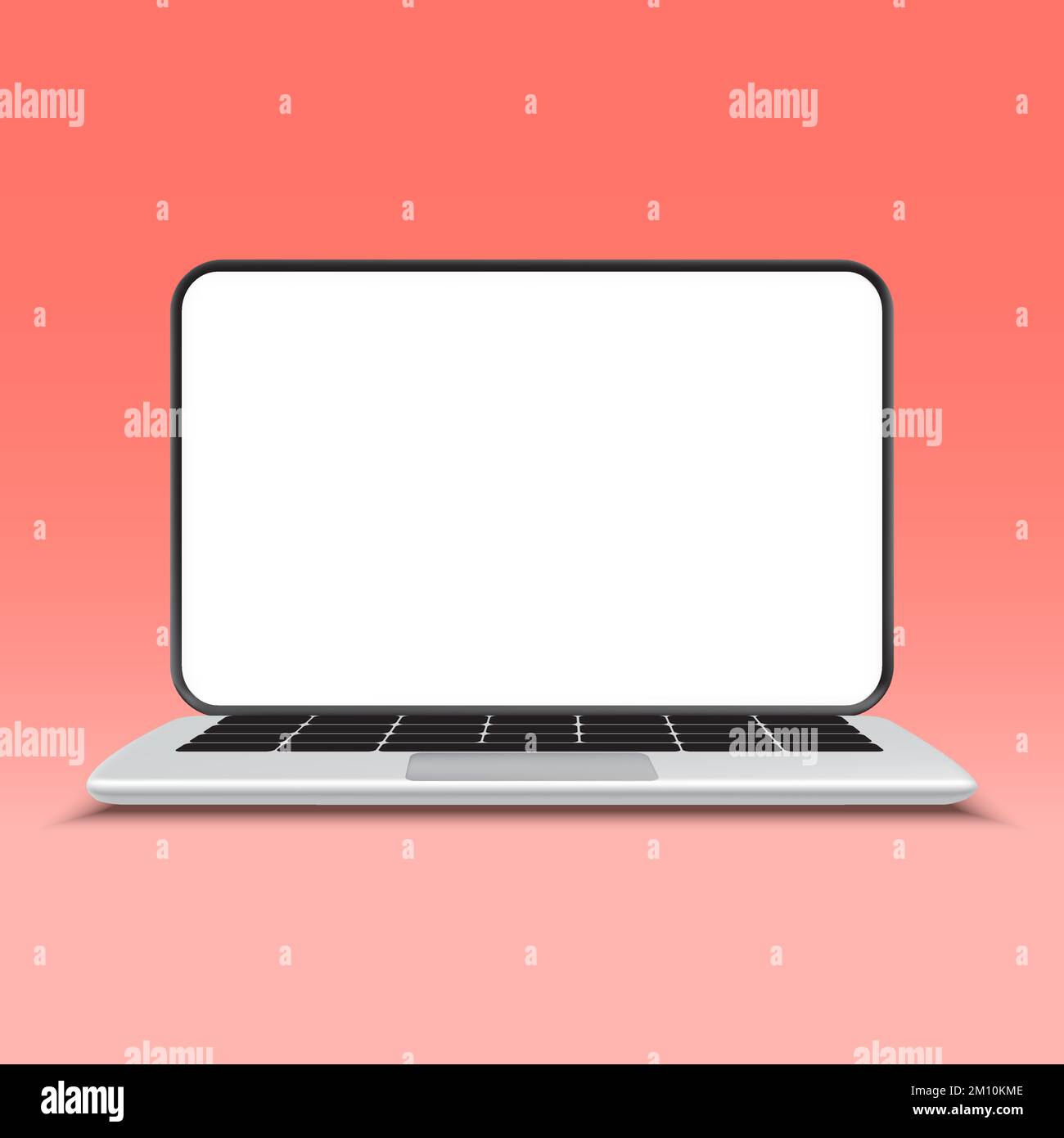 3d laptop empty screen Stock Vector Images - Alamy