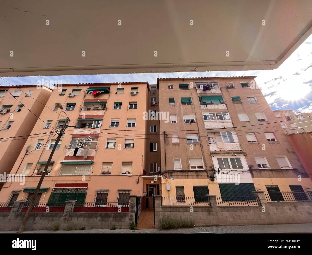 Apartment building in the city of Rubi in the province of Barcelona in ...