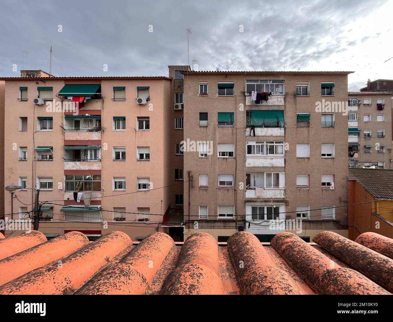 Apartment building in the city of Rubi in the province of Barcelona in ...