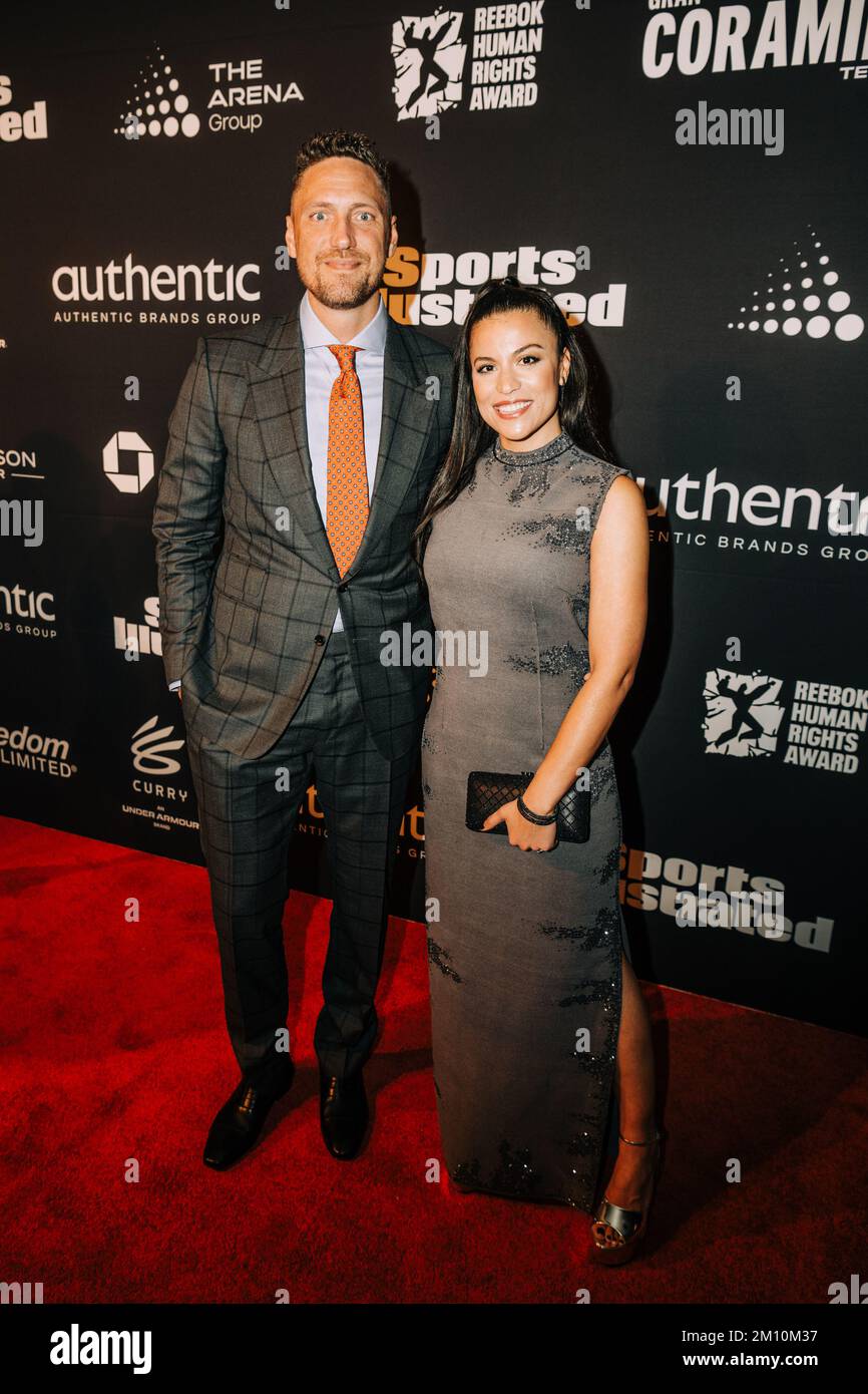 San Francisco, CA on December 8, 2022. Hunter Pence and wife, Alexis ...