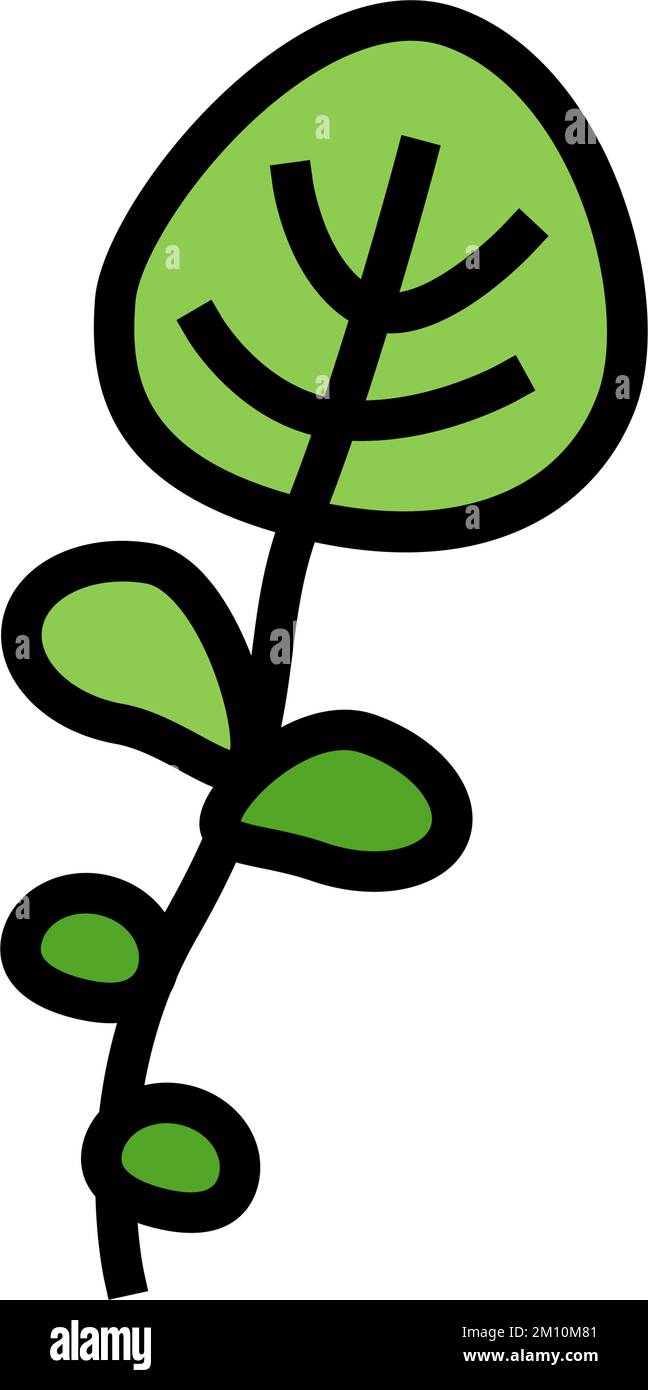 watercress salad food color icon vector illustration Stock Vector Image ...