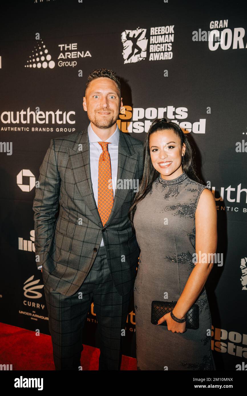 San Francisco, CA on December 8, 2022. Hunter Pence and wife, Alexis ...