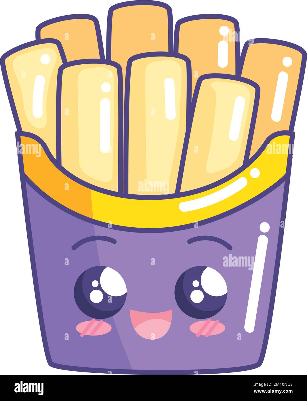 french fries kawaii fast food Stock Vector Image & Art - Alamy