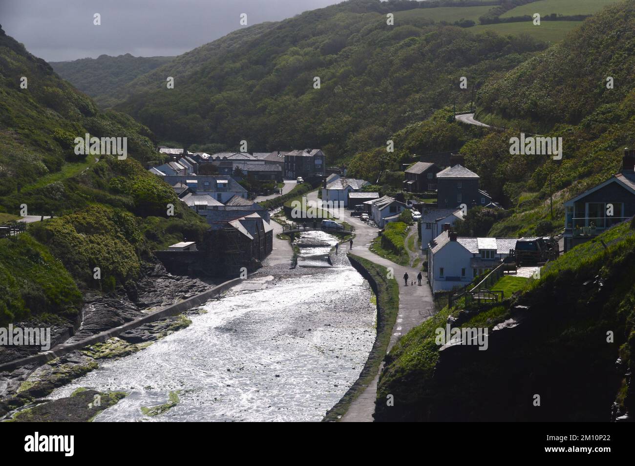 The River Valency Flowing into Harbour in Boscastle on the South West ...