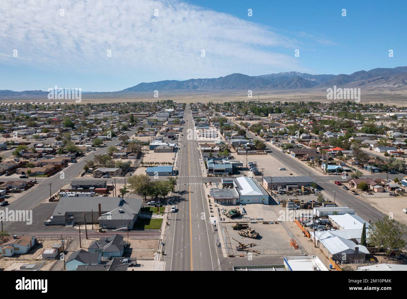Hawthorne, Nevada's main street through downtown is a commercial ...