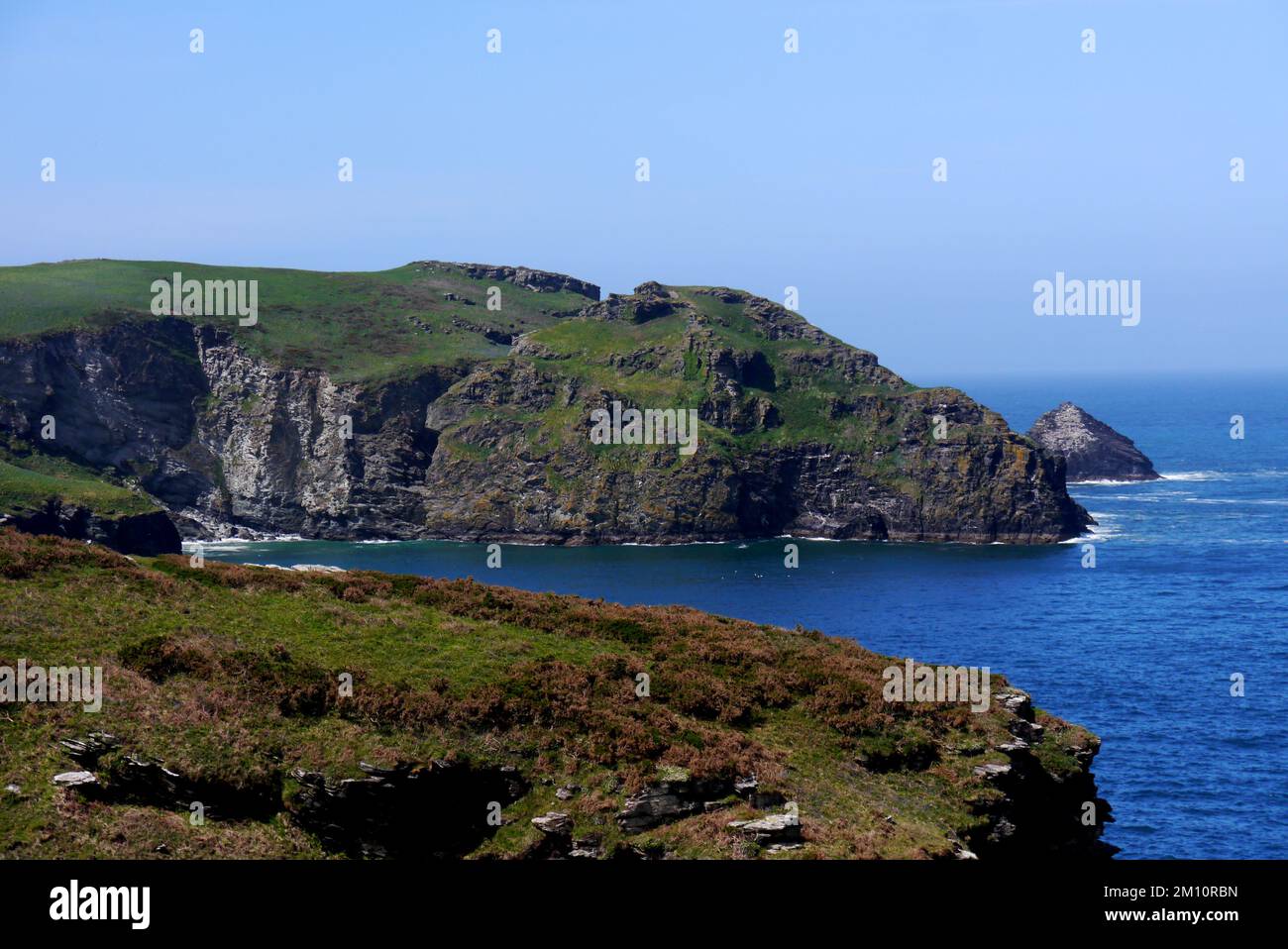 Lye Rock & The Sisters from Trevalga Cliff on the South West Coastal ...