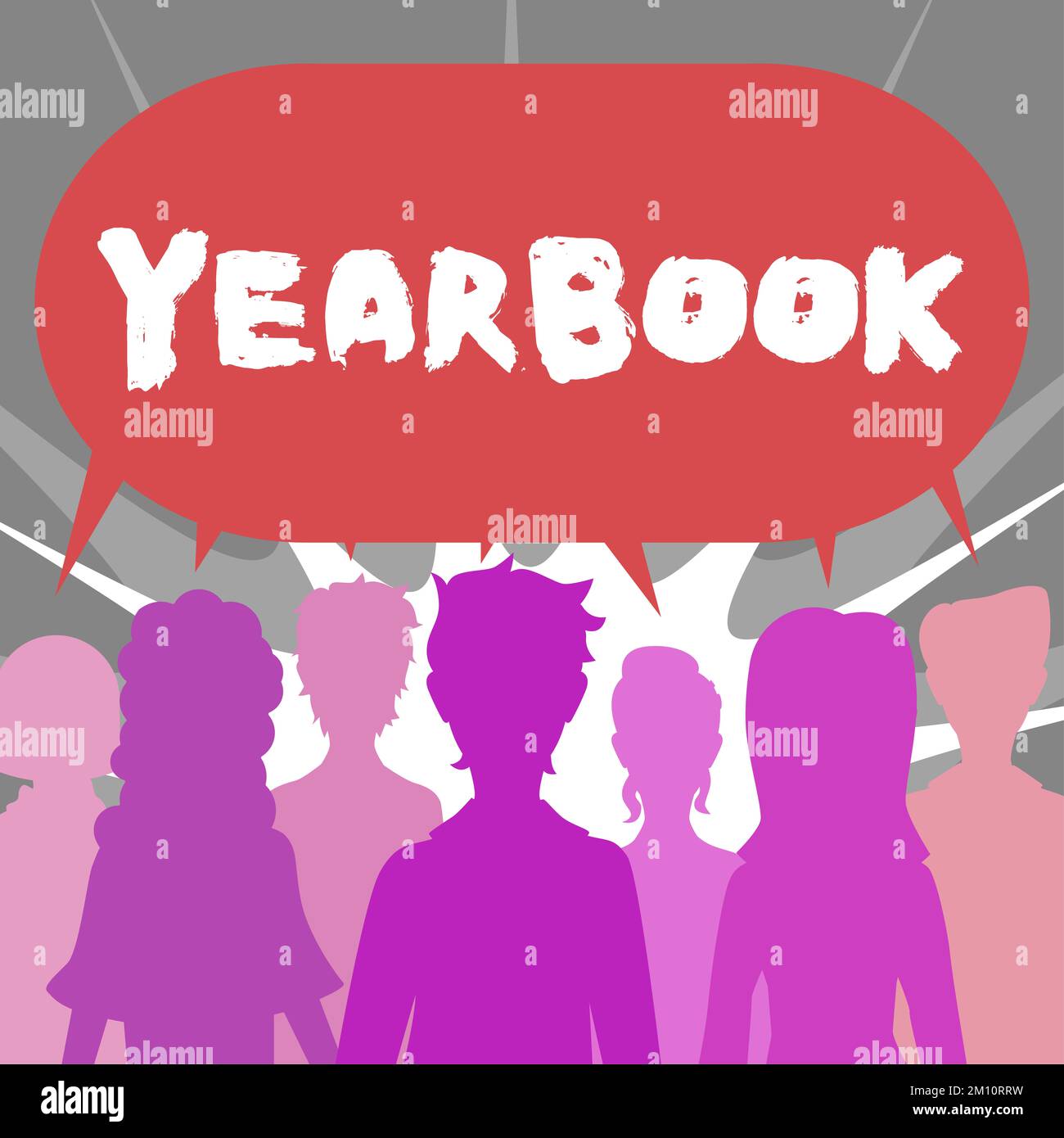 Text sign showing Yearbook. Concept meaning publication compiled by ...