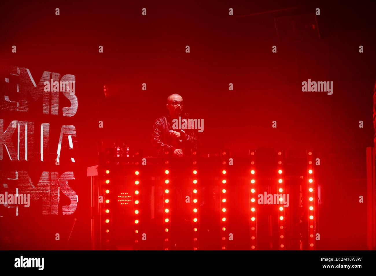 Milan, Italy, 08/12/2022, Emis Killa on the stage during the Italian ...