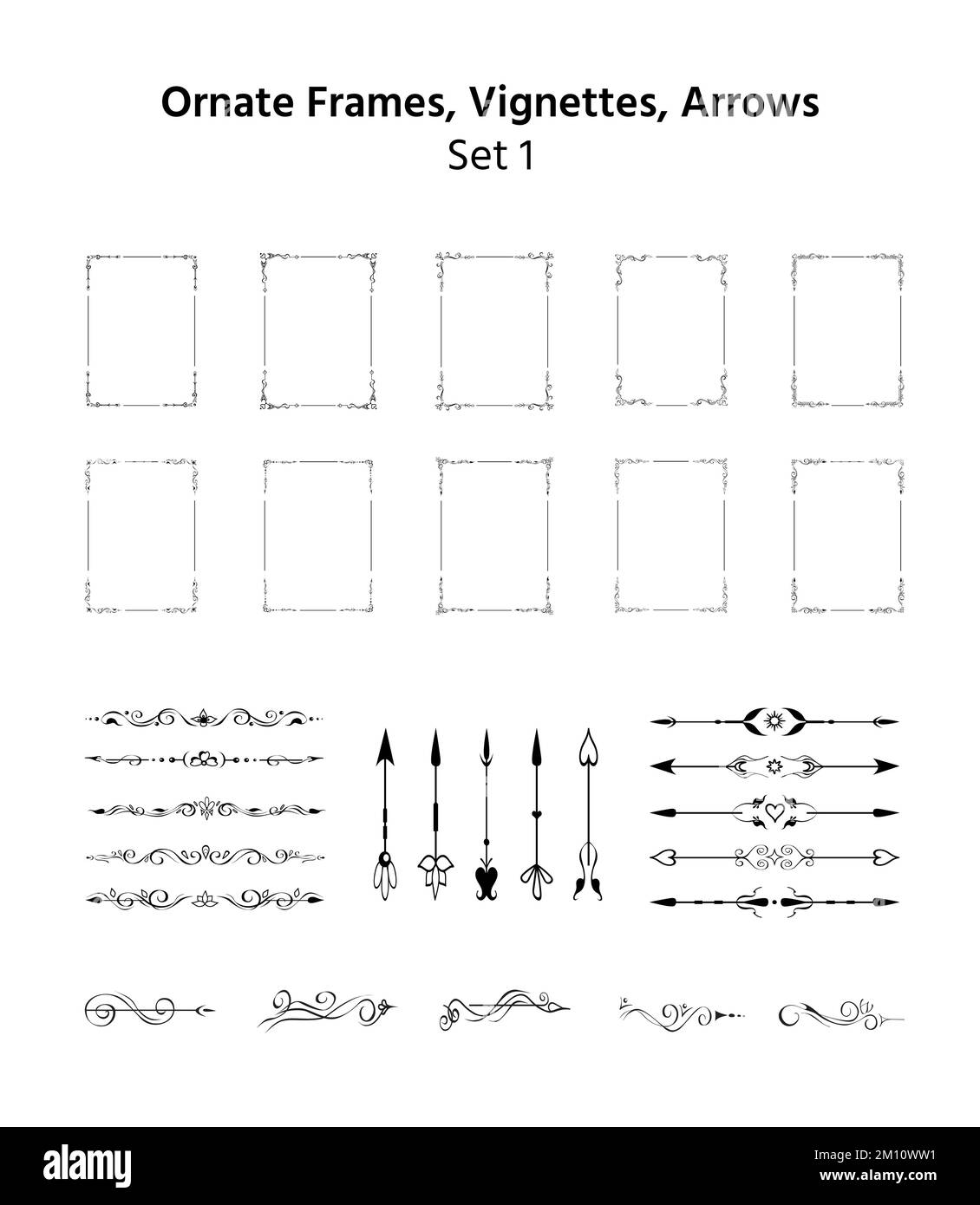 Flourish set Stock Vector Images - Alamy