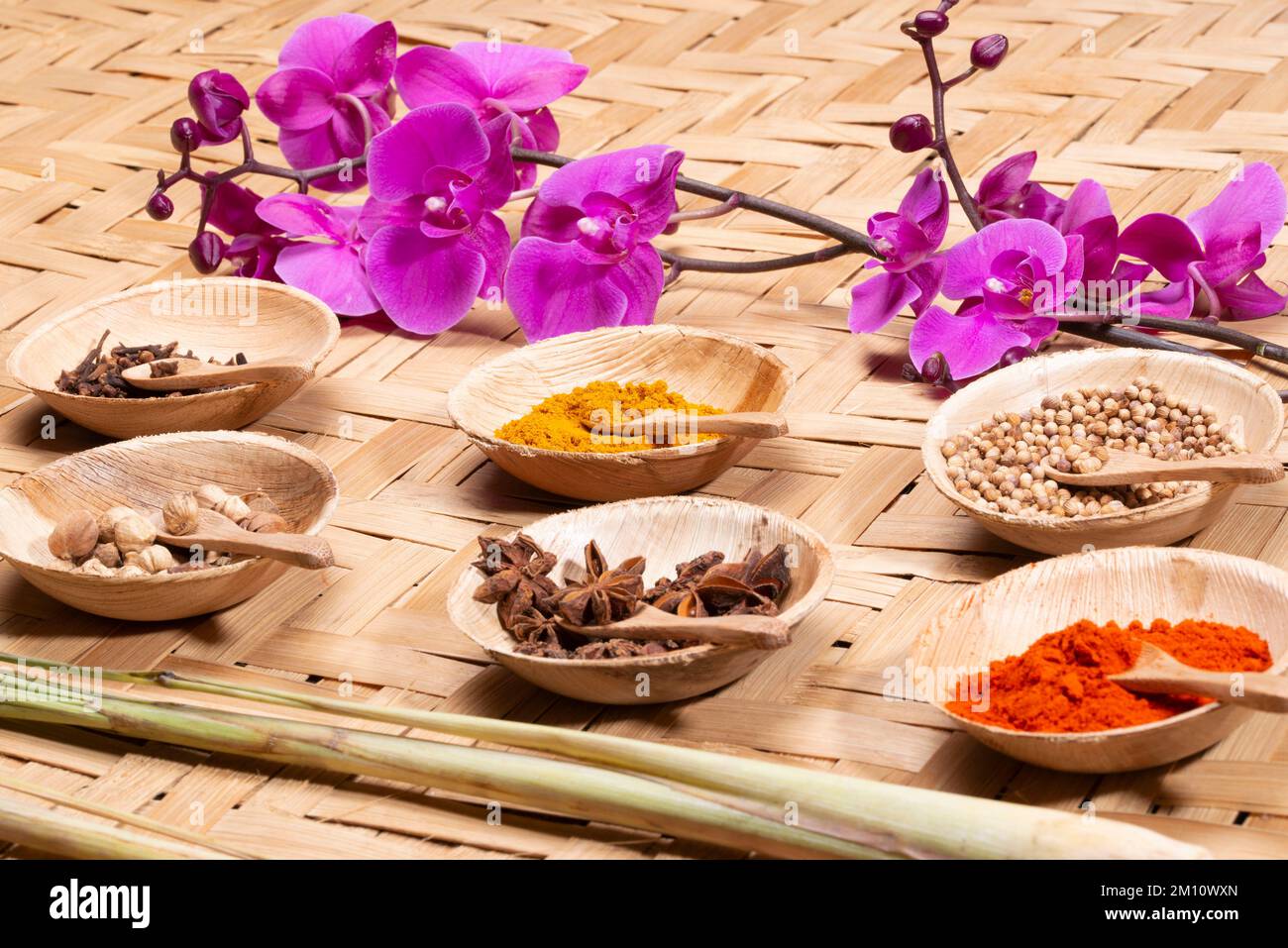 A collection of Indonesian ingredients from Asian cuisine Stock Photo ...