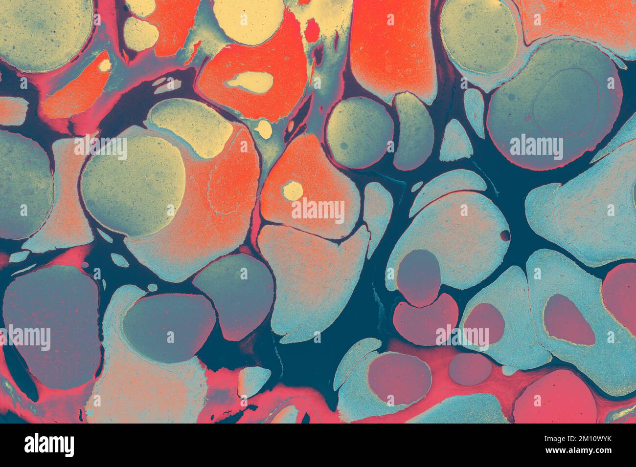 Ebru marbling handmade art, traditional Ebru technique. abstract ...