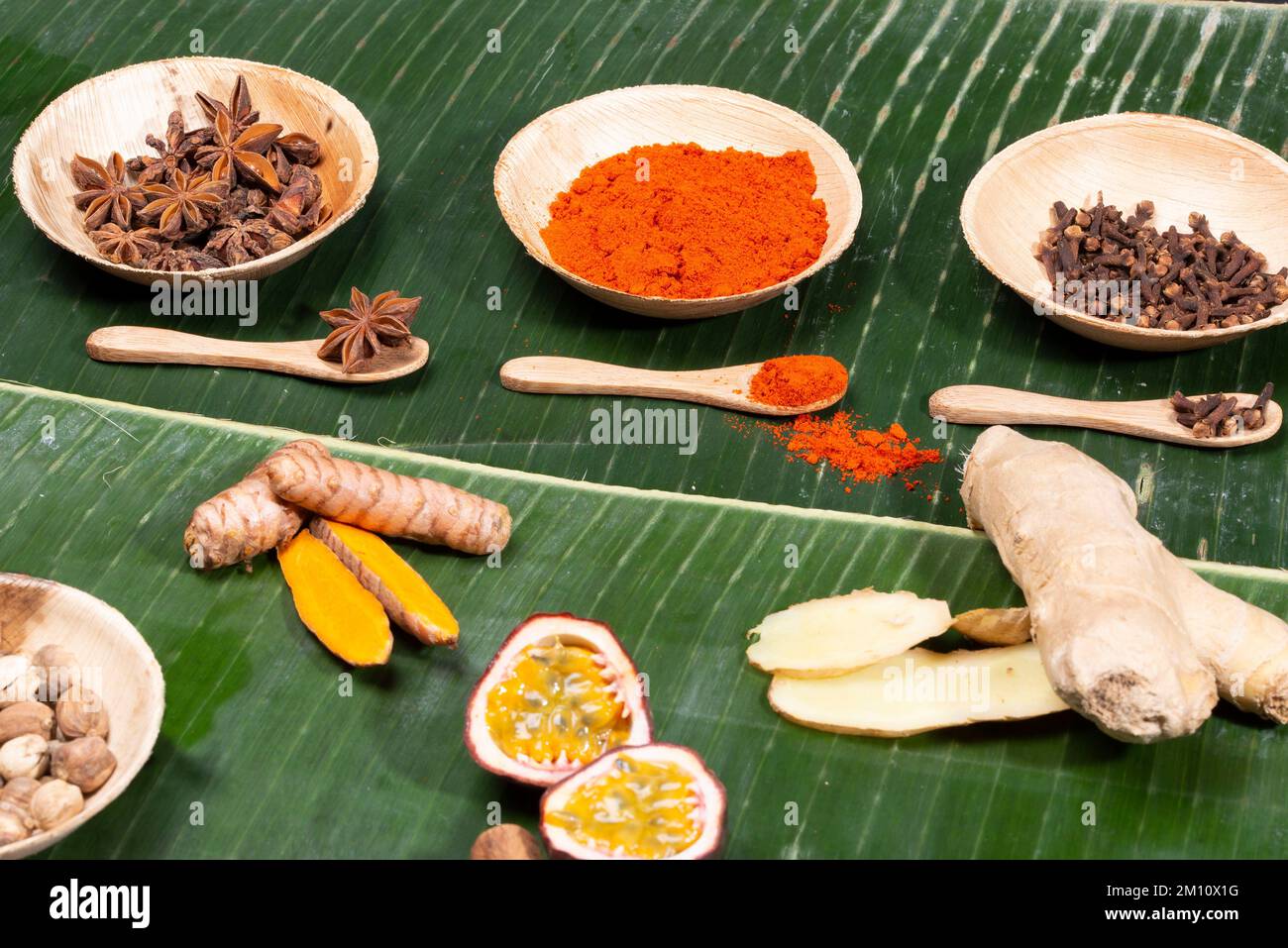 A collection of Indonesian ingredients from Asian cuisine Stock Photo ...