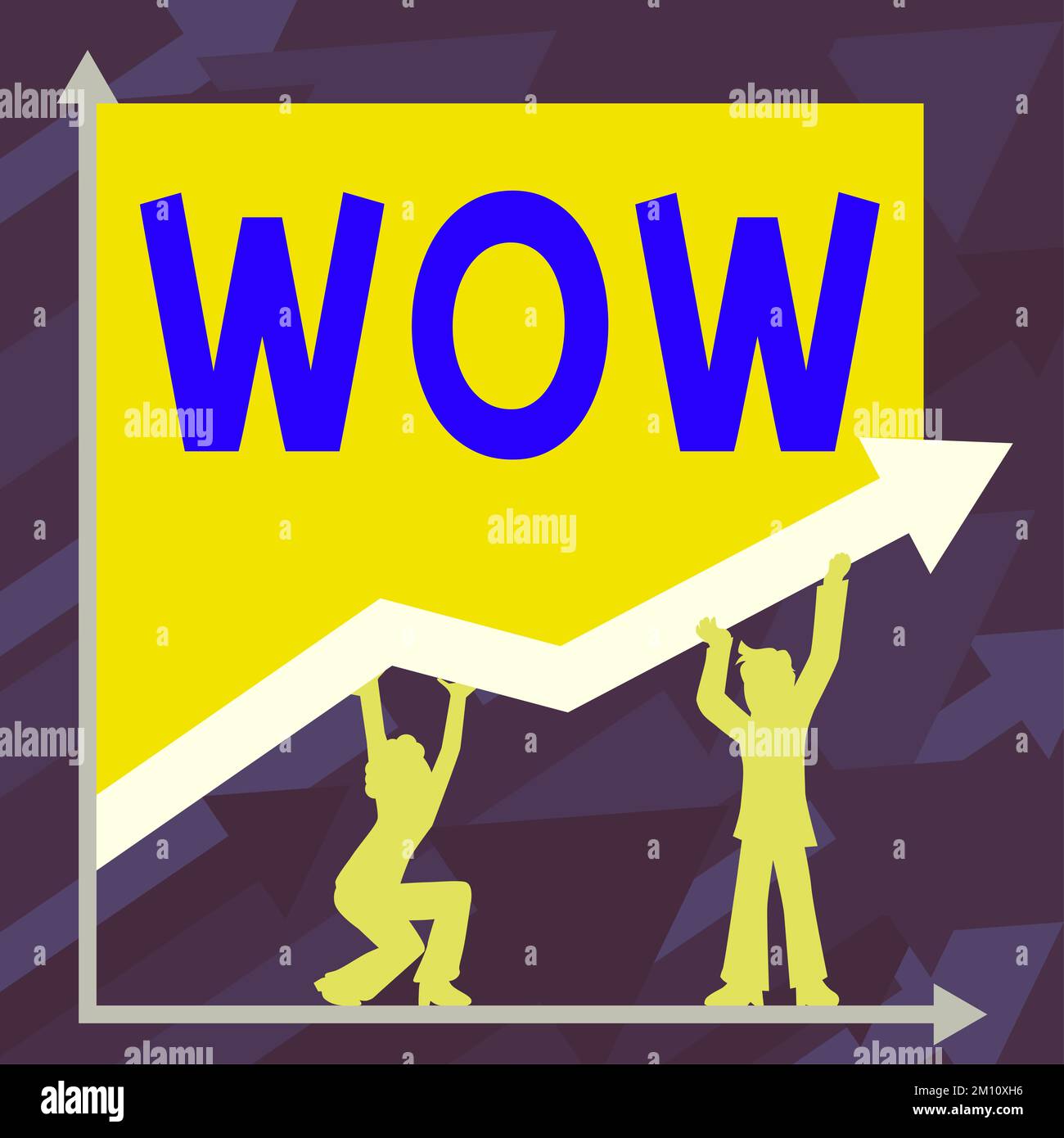 Sign displaying Wow. Business showcase Expressing astonishment and awe ...