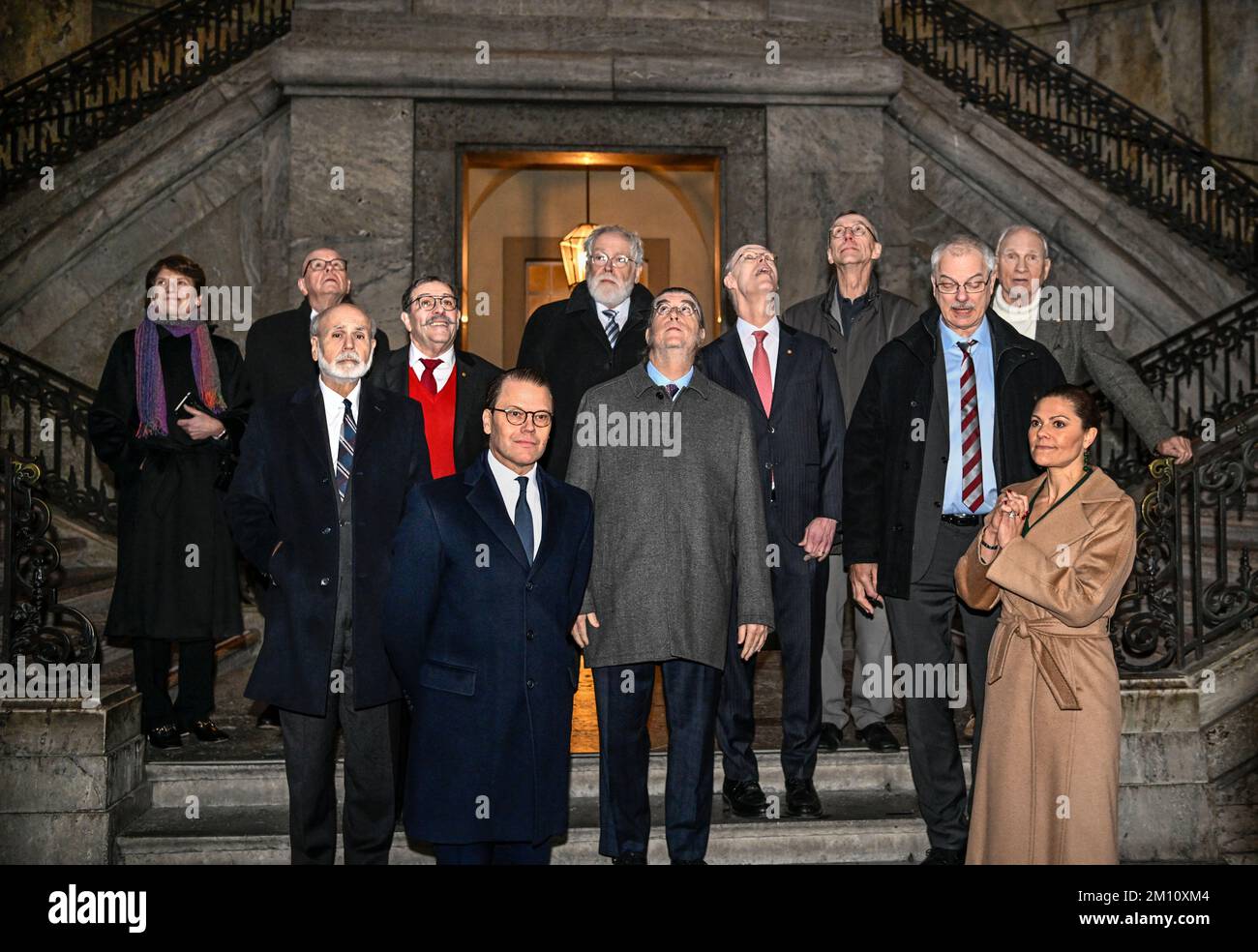 The 2022 Nobel laureates photographed together with the Crown Princess ...