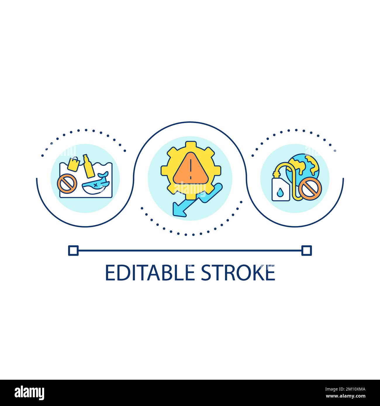 Environmental impacts loop concept icon Stock Vector Image & Art - Alamy