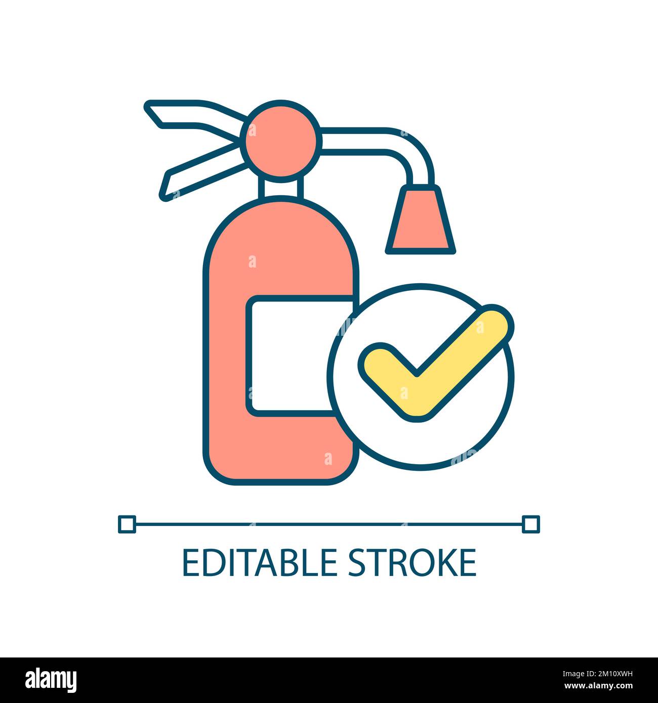 Fire extinguisher RGB color icon Stock Vector Image & Art - Alamy