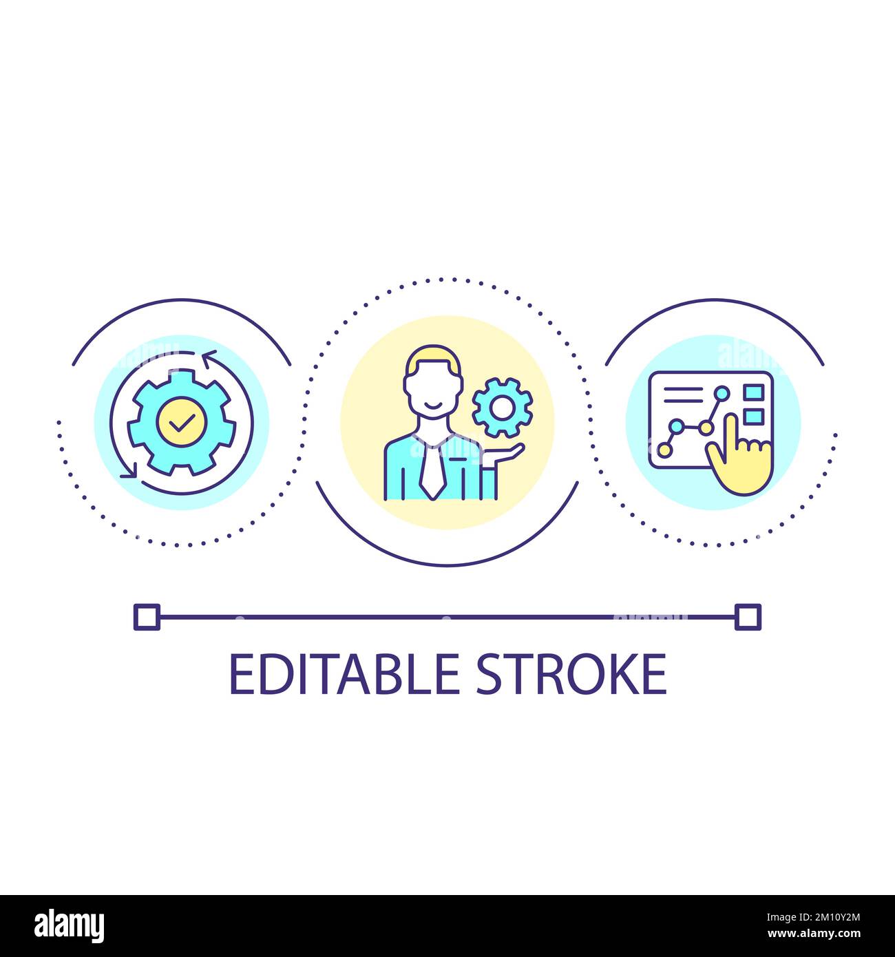 Business process analyst color Cut Out Stock Images & Pictures - Alamy