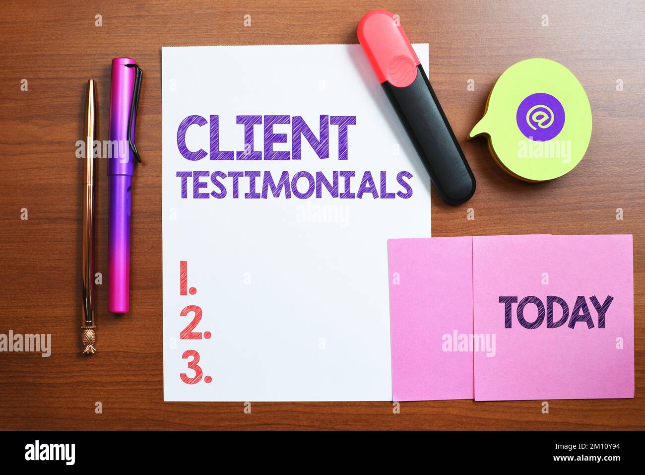 Writing displaying text Client Testimonials. Conceptual photo Written ...