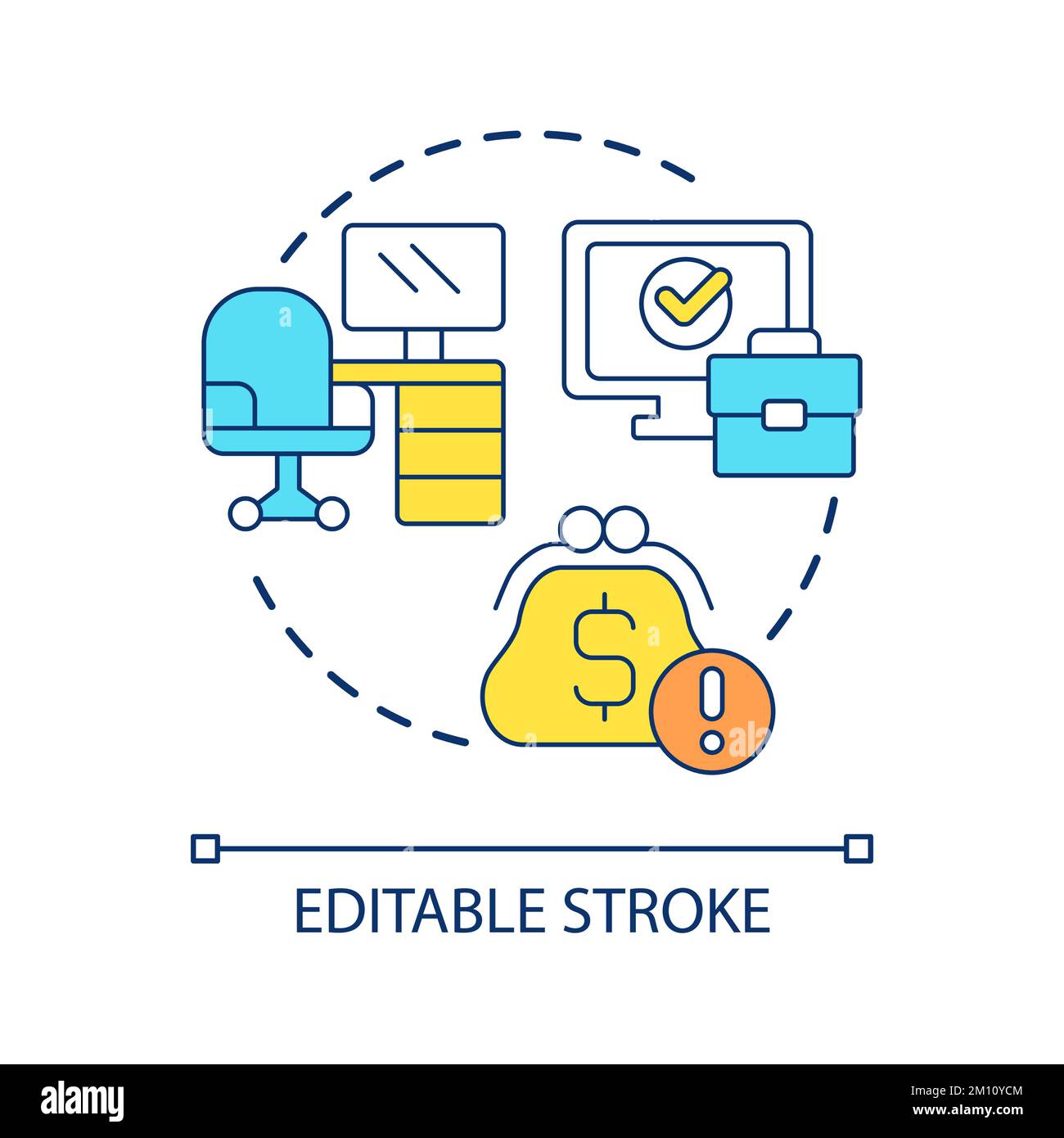 Home based business expenses concept icon Stock Vector Image & Art - Alamy