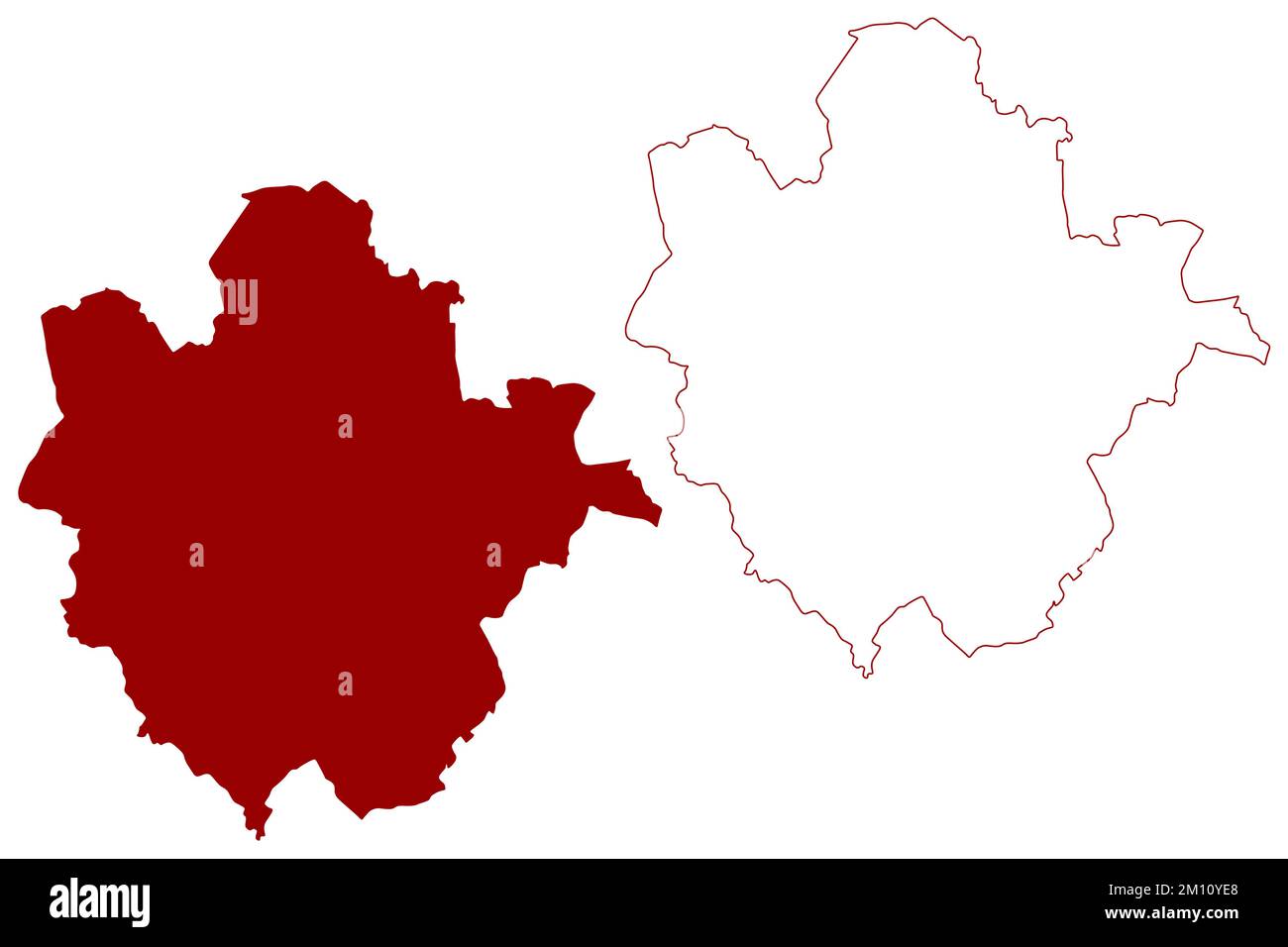 Map of bedford Stock Vector Images - Alamy