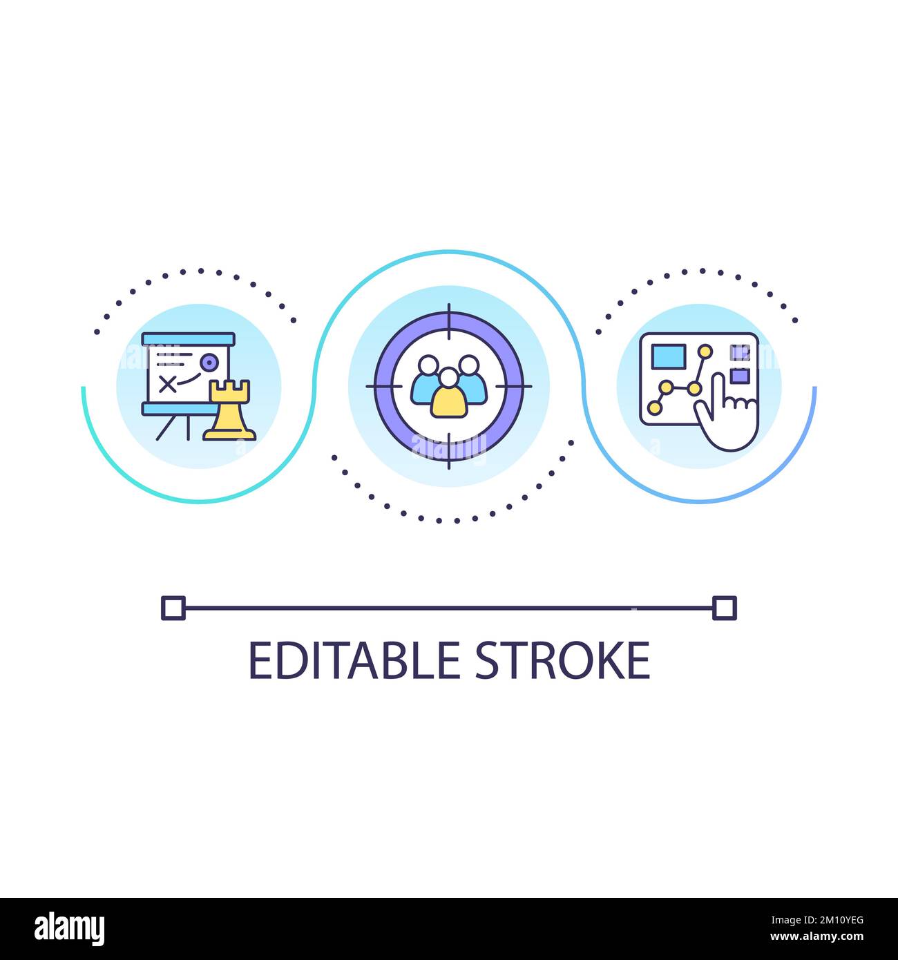 Create business plan loop concept icon Stock Vector Image & Art - Alamy