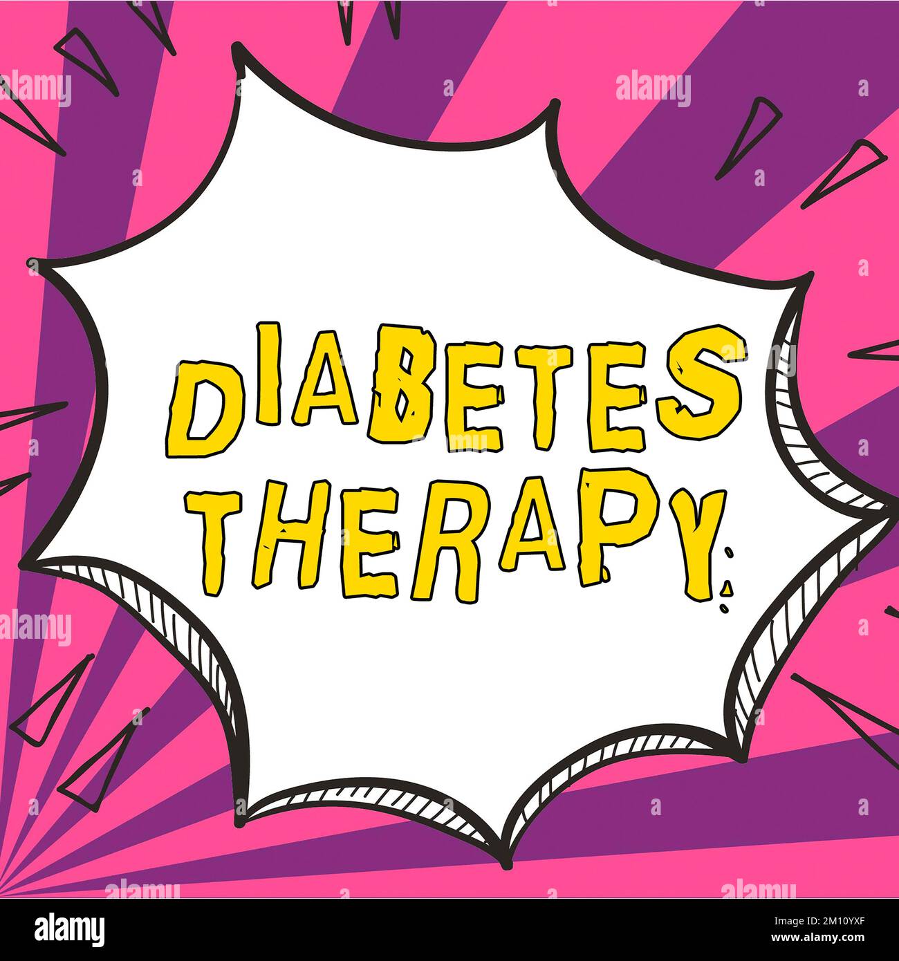 Hand writing sign Diabetes Therapy. Business overview aim to achieve ...