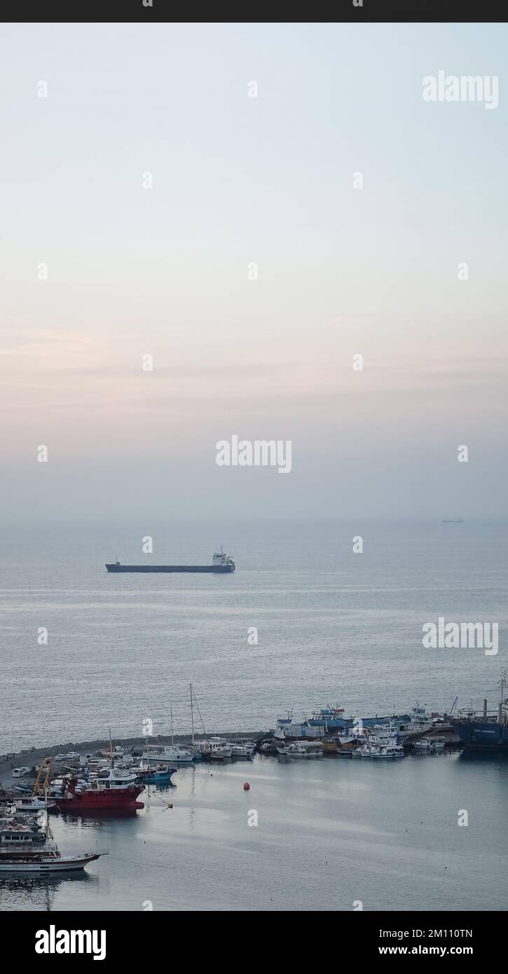 Cargo ships moored near the Iskenderun Port Stock Photo - Alamy