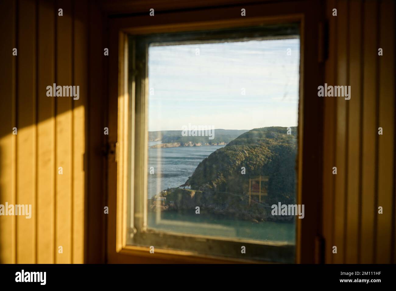 A sunny view through a window to spot the dramatic greenery and scenery ...