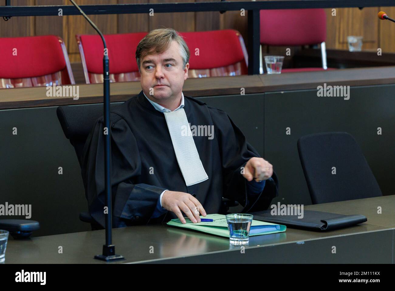 Lawyer Francis De Decker pictured during a session of the assizes trial ...