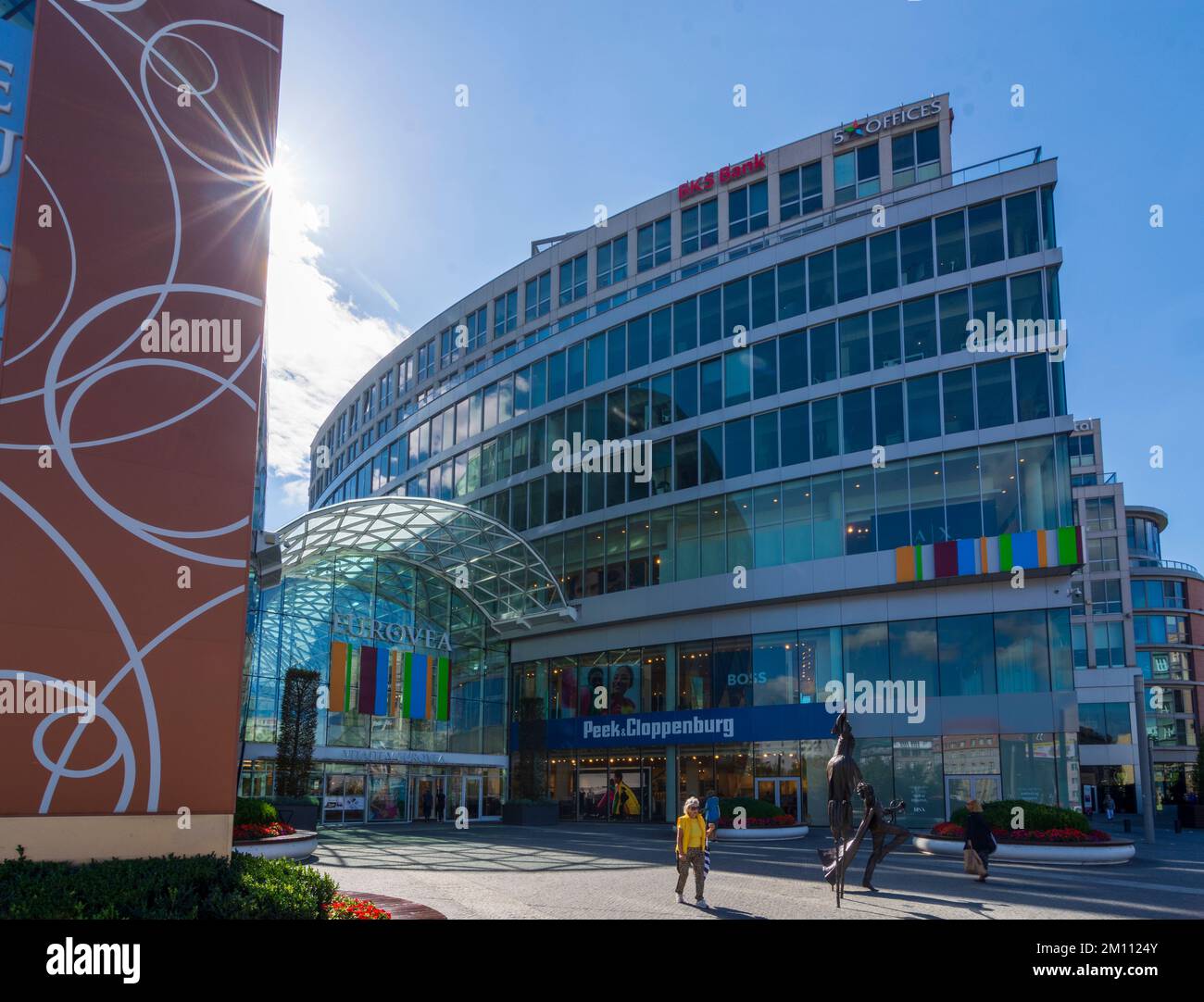 Bratislava (Pressburg): Eurovea shopping mall in , , Slovakia Stock ...
