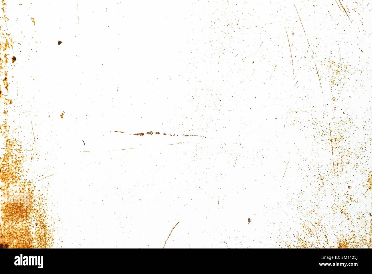 White painted metal texture with rusty scratches. Rusty metal ...