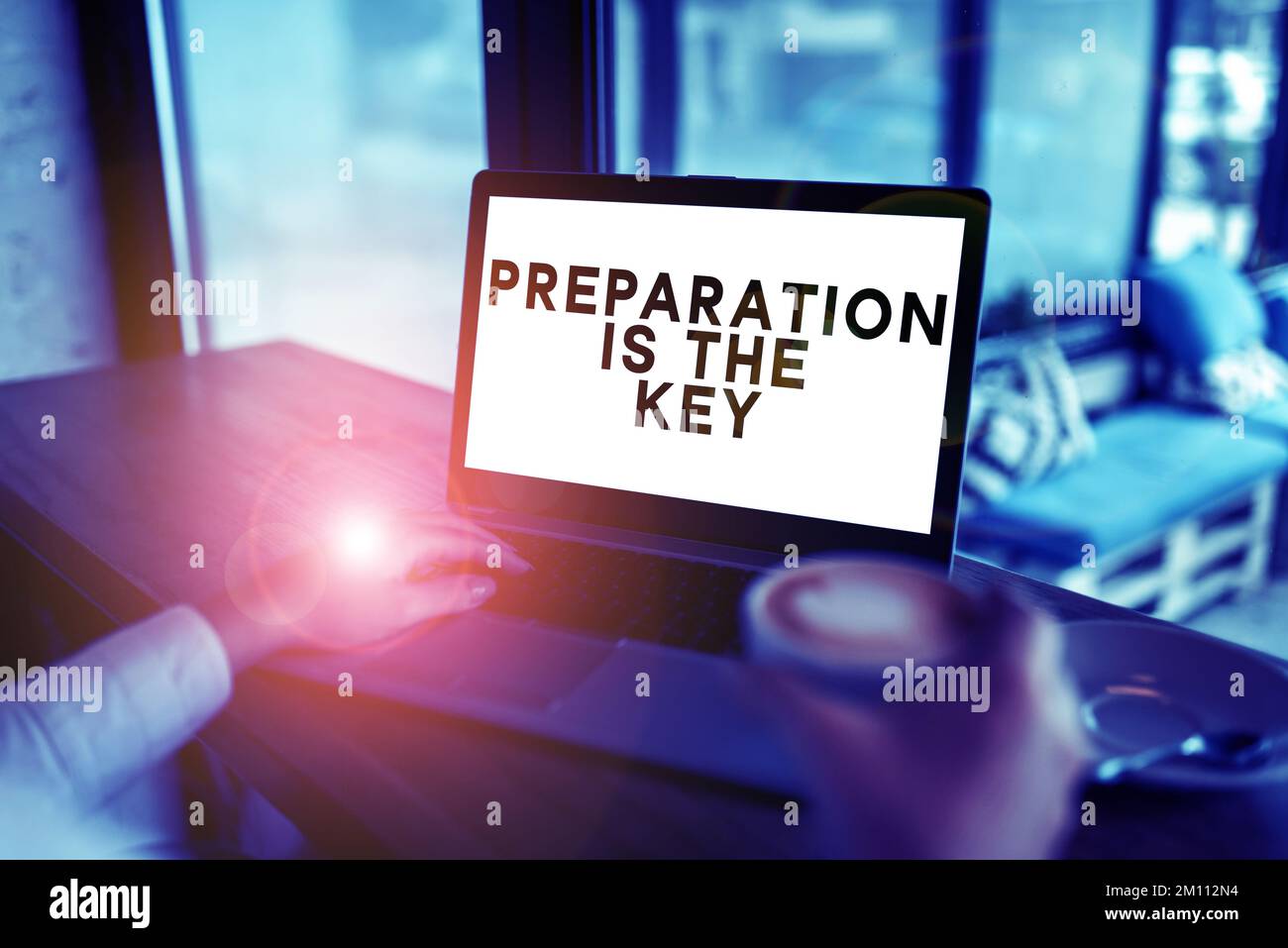 Handwriting text Preparation Is The Key. Business approach action of ...