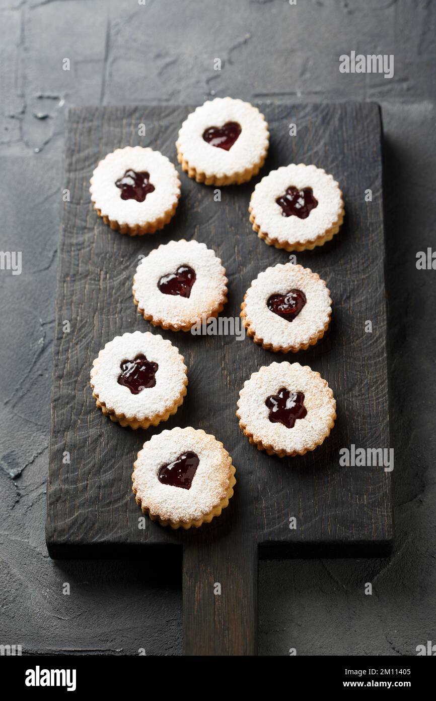 Jam filled cookies for christmas hi-res stock photography and images ...